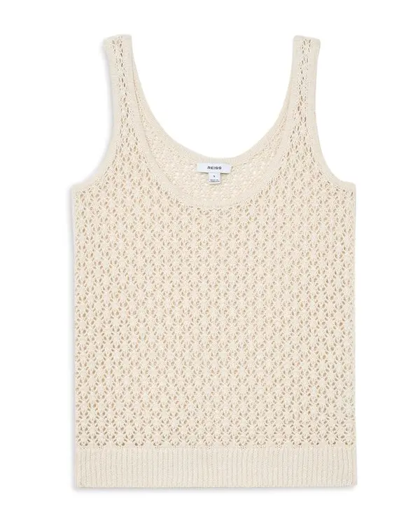 REISS Open Stitch Vest