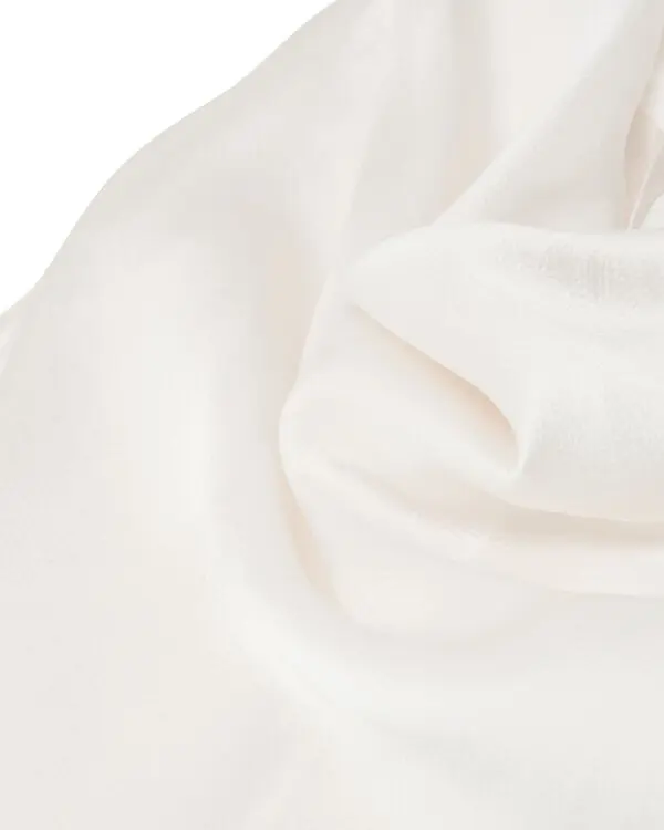 REISS Hammered Silk Top - Ivory