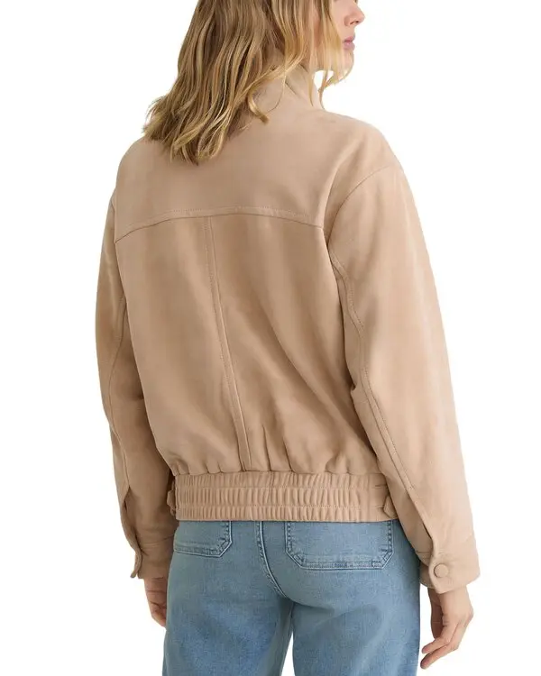 REISS Petite Petra Suede Jacket