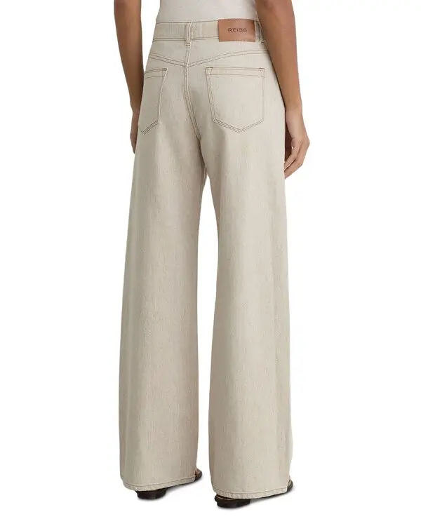REISS Febe High Rise Wide Jeans