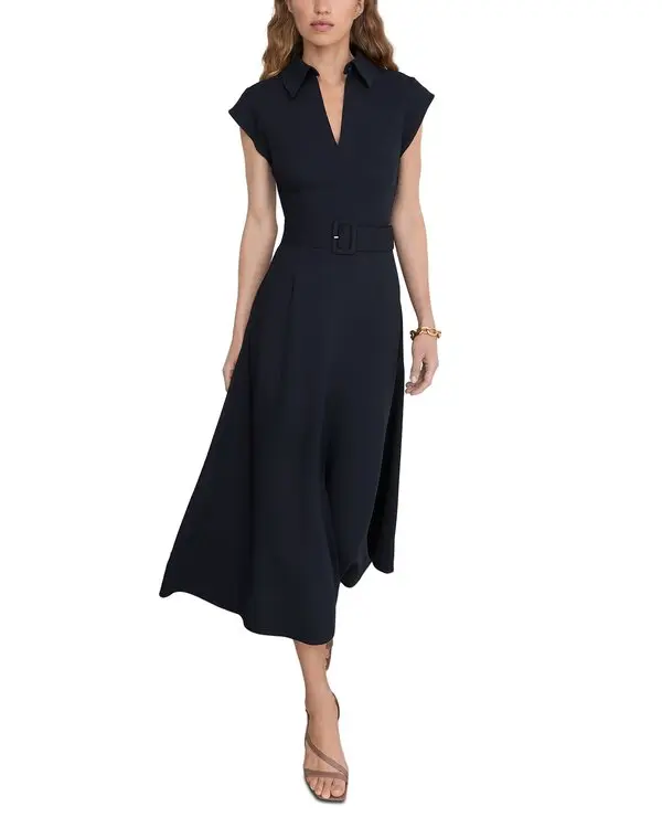 REISS Belted Midi Dress