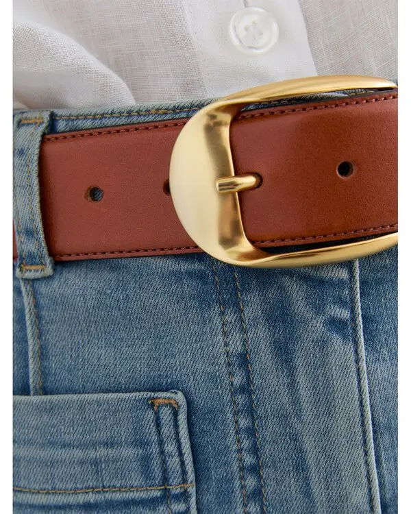 REISS Sammy Leather Belt