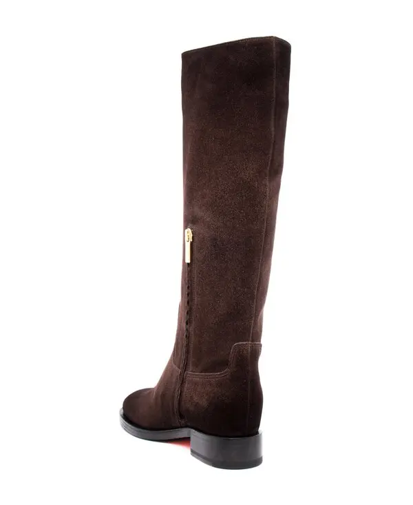 Santoni Suede Riding Boot