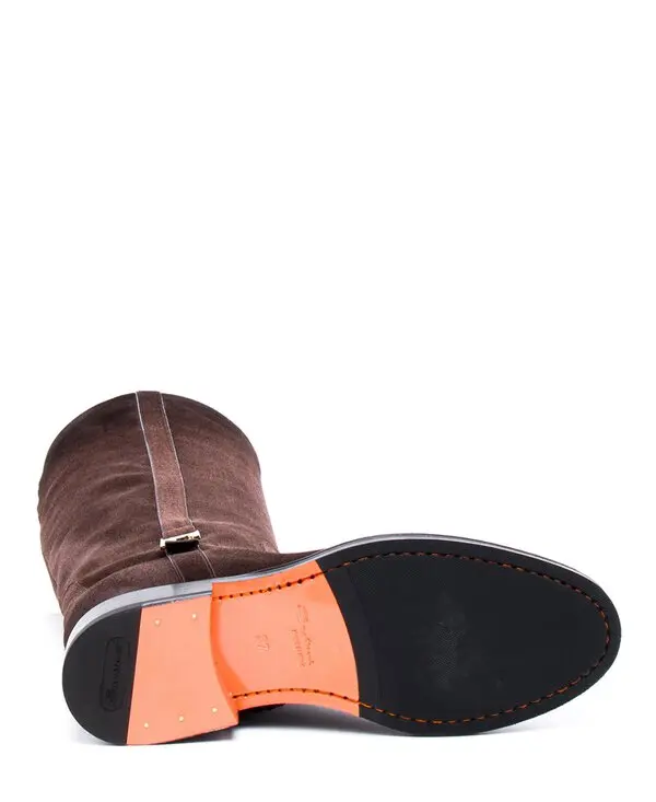 Santoni Suede Riding Boot
