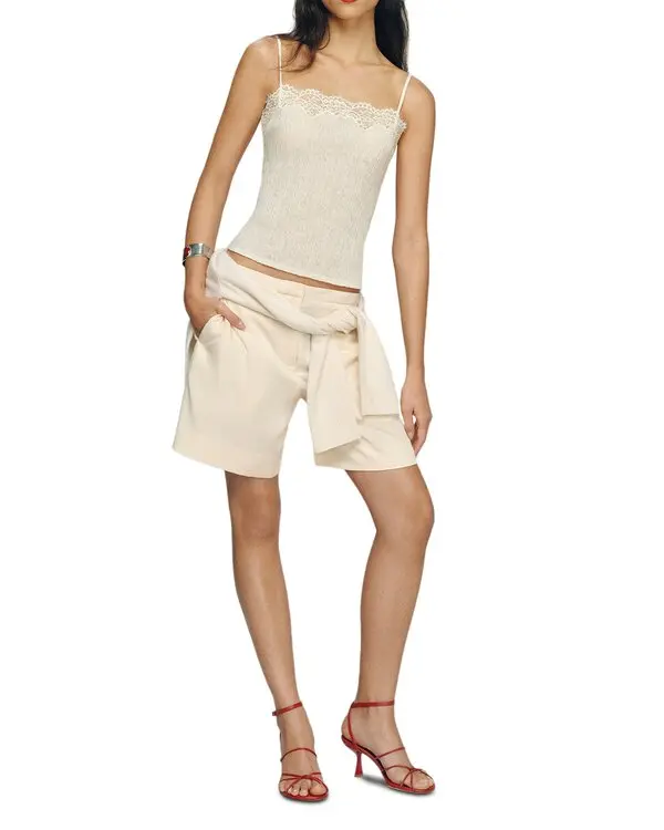 REFORMATION Maisie Lace Trim Camisole