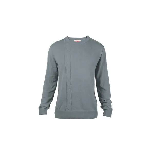 LA GRANNI Cable Crewneck Sweater