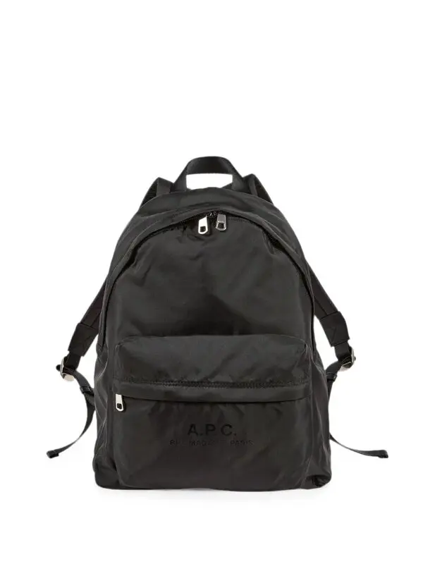 A.p.c. Tote Bag With Embossed Logo - Nero