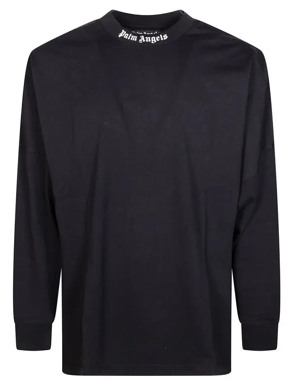 Palm Angels Classic Logo Long-sleeved T-shirt - Nero