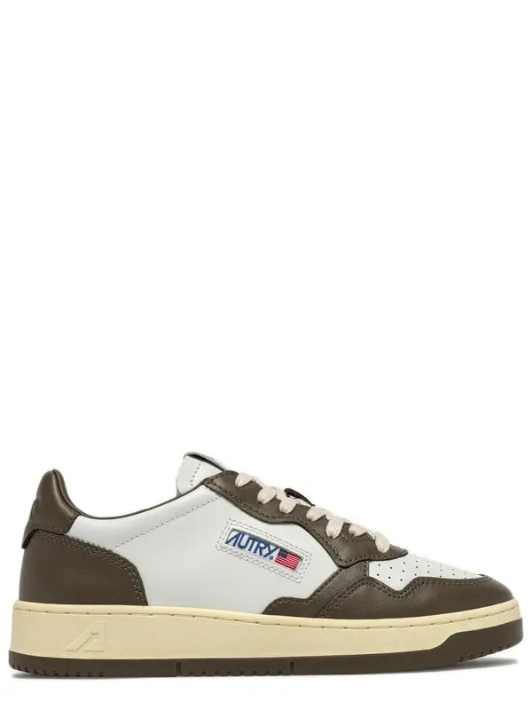 AUTRY Perforated Toe Leather Sneakers - Marrone