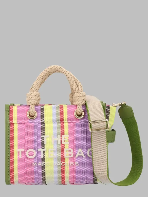 Marc Jacobs Mini Striped Tote Handbag - Multicolour
