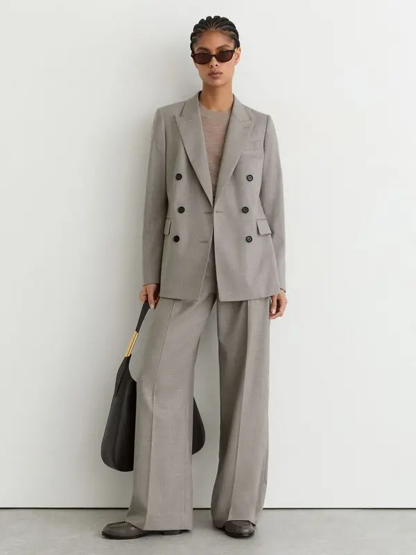 REISS Darcy Wool-blend Double-breasted Blazer