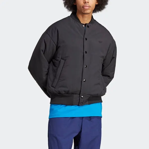 Adidas Originals Blue Version Nylon Bomber Jacket - Black