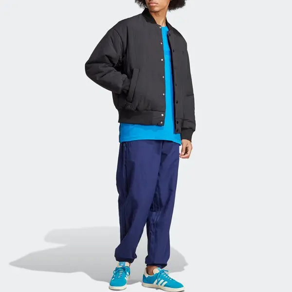 Adidas Originals Blue Version Nylon Bomber Jacket - Black