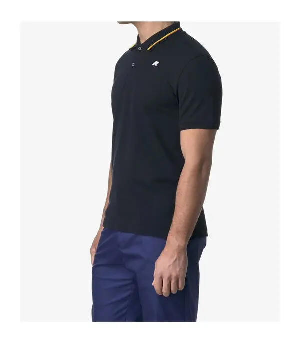 K-WAY Logo Patch Short-sleeved Polo Shirt