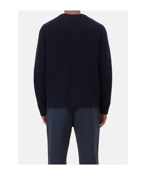 Closed Ribbed Knit Jumper