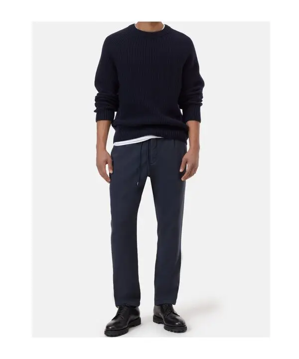 Closed Ribbed Knit Jumper