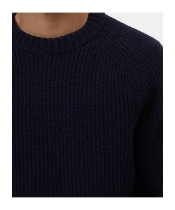Closed Ribbed Knit Jumper