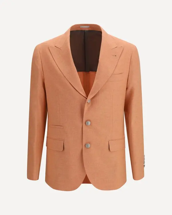 Brunello Cucinelli Deconstructed Jacket In Mouliné Fabric