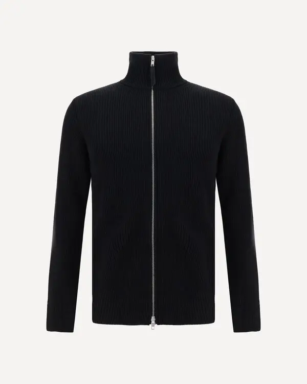 MARGIELA Maison Cotton Zip-up Sweater