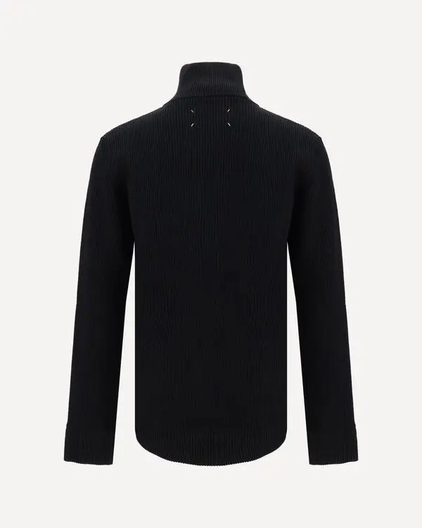 MARGIELA Maison Cotton Zip-up Sweater
