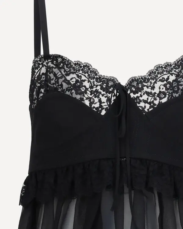 Chloé Crêpe De Chine Camisole Top - Black