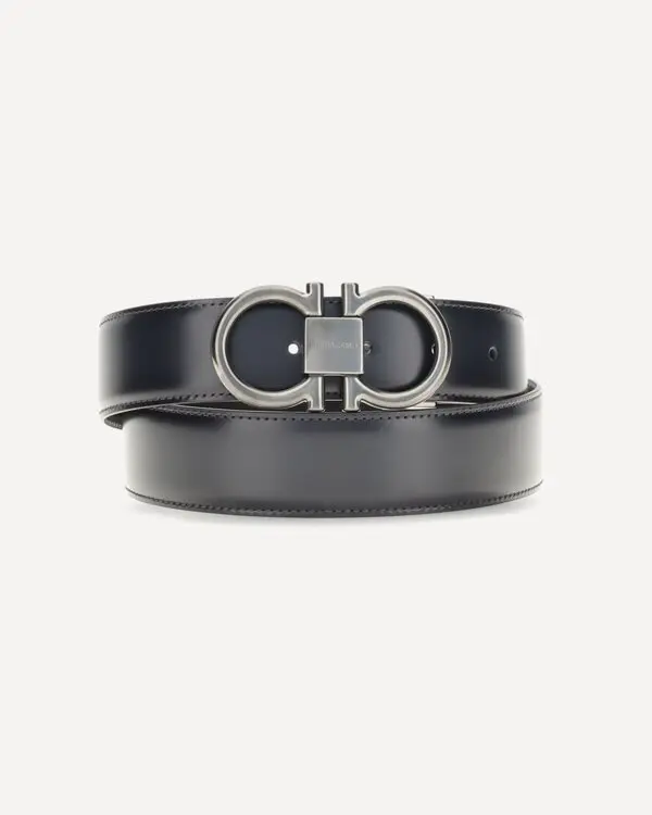 FERRAGAMO Gancini Belt - Blue