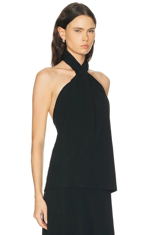 TOTEME Twisted Jersey Halter Top