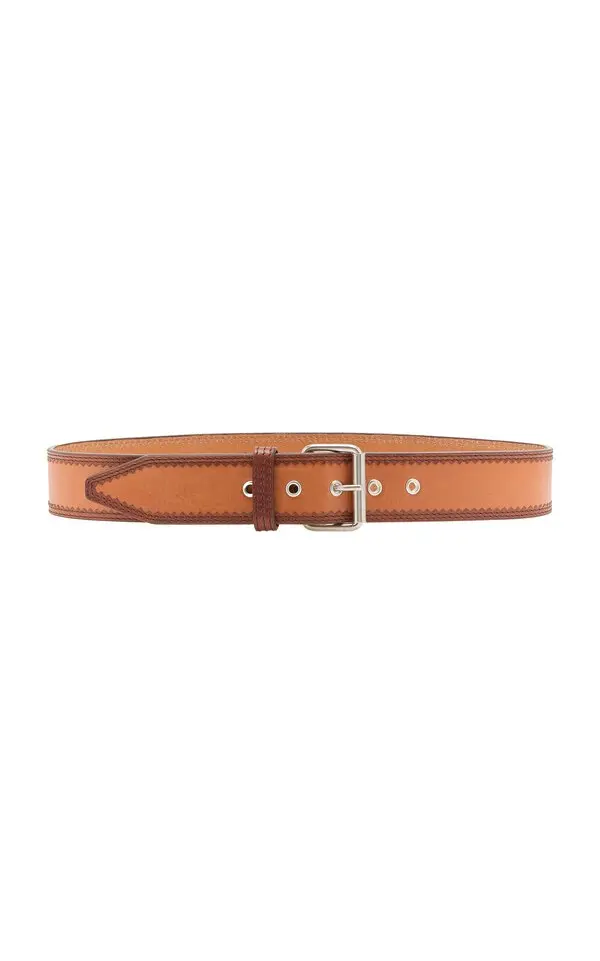Dries Van Noten Leather Belt - Tan