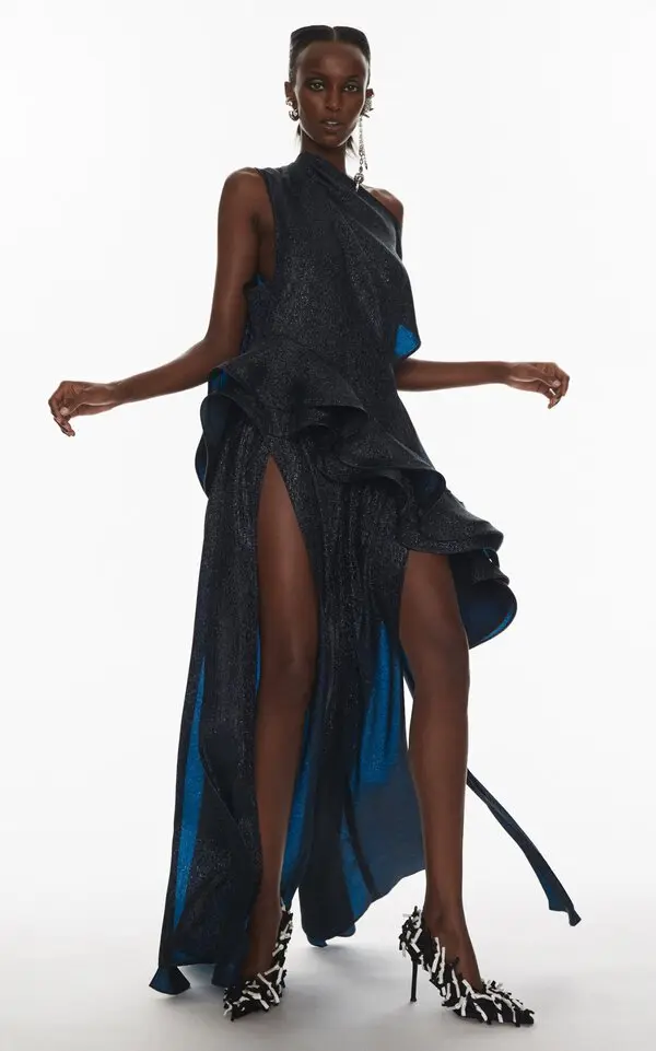 Maticevski Appearance Lamé Wide-leg Trousers