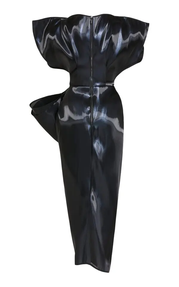 Maticevski Eagle Silk-blend Lamé Midi Dress