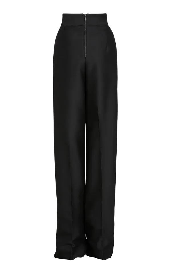 Maticevski Reason Relaxed Wool-silk Trousers