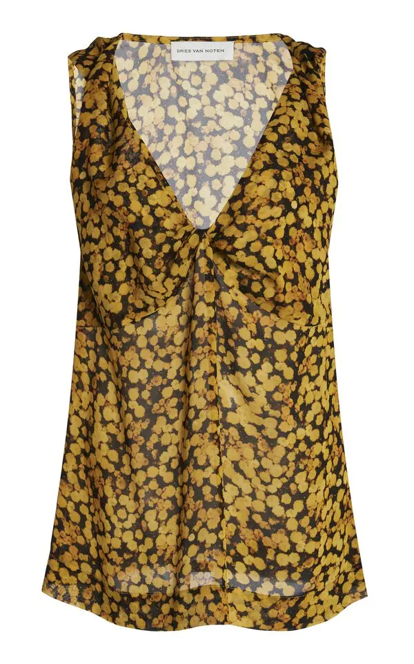 Dries Van Noten Cela Printed Top