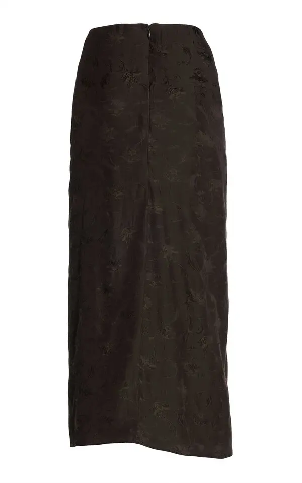 Dries Van Noten Suma Bis Draped Midi Skirt