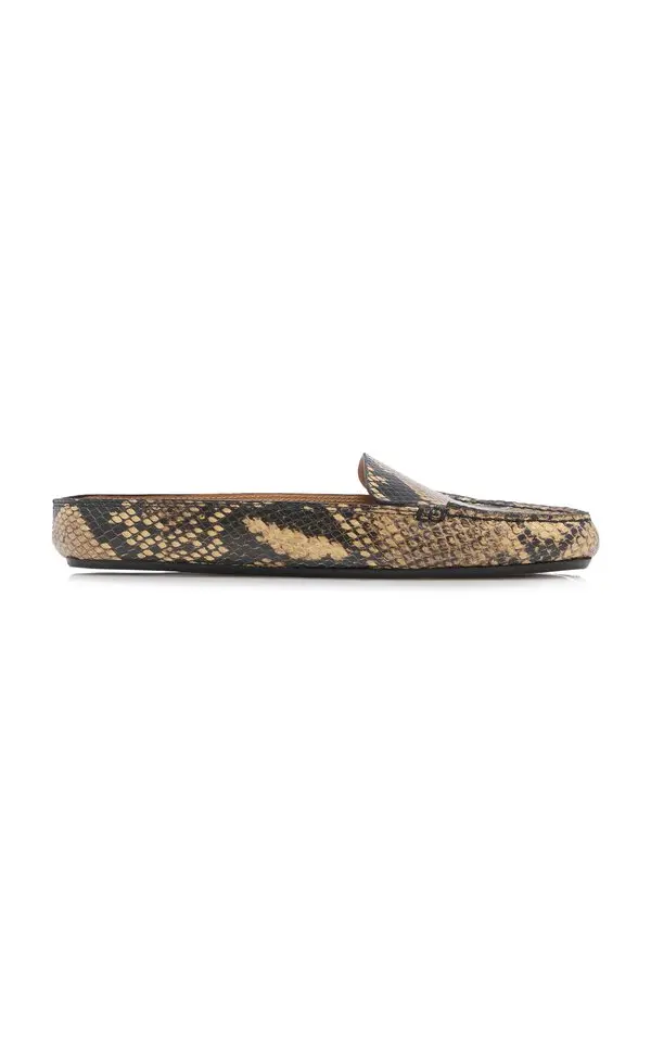 Dries Van Noten Flat Soft Tubolar Open Back Loafers - Ivory