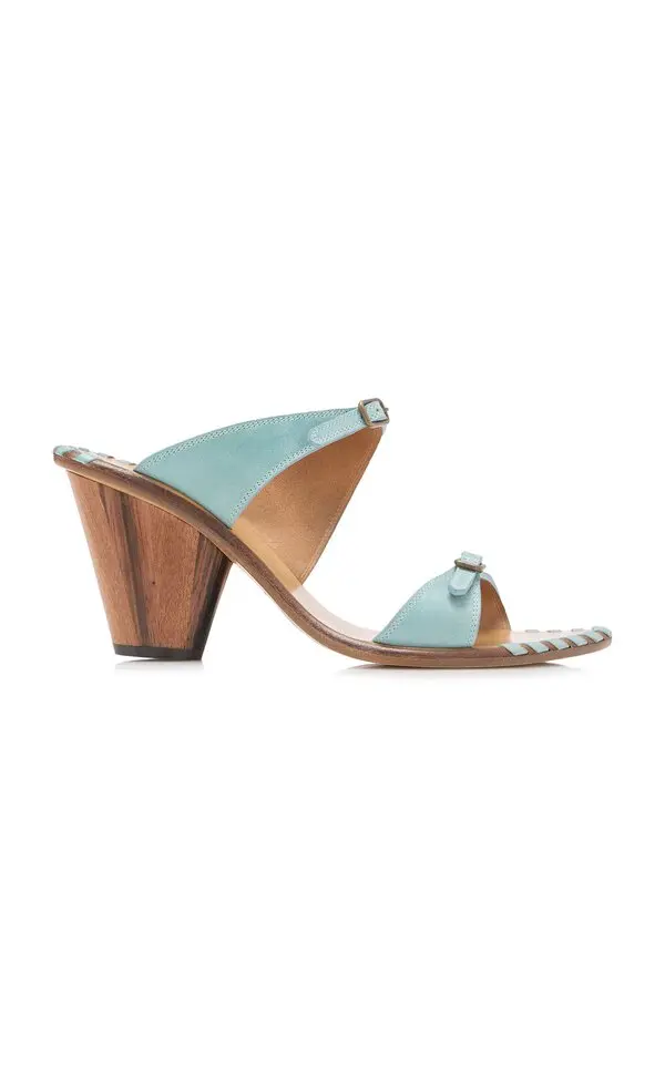 Dries Van Noten Cuoio Heeled Sandals - Blue