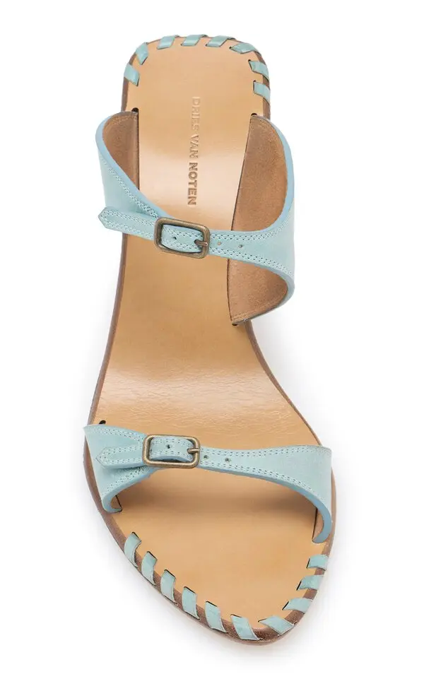 Dries Van Noten Cuoio Heeled Sandals - Blue