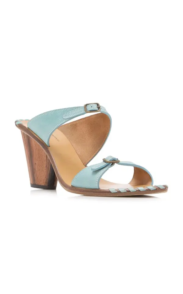 Dries Van Noten Cuoio Heeled Sandals - Blue