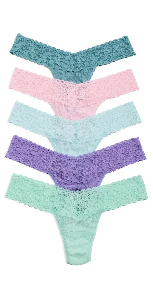 Hanky Panky Signature Lace Low Rise Thong Panties 5 Pack - Cphd