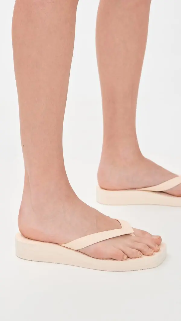 VELOUR Platform Flip Flops
