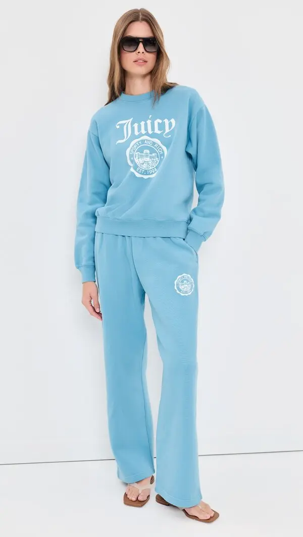 SPORTY & RICH X Juicy Couture Emblem Wide Sweatpants