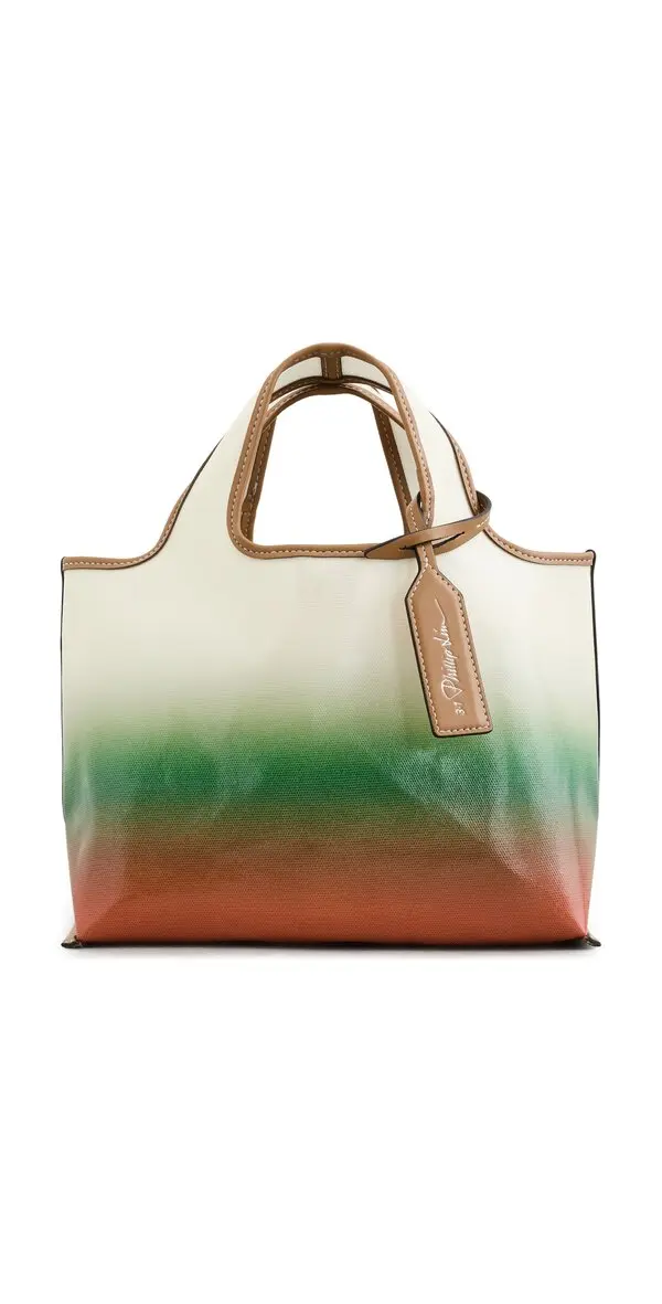 3.1 Phillip Lim Coated Ombre Canvas Mini Market Tote