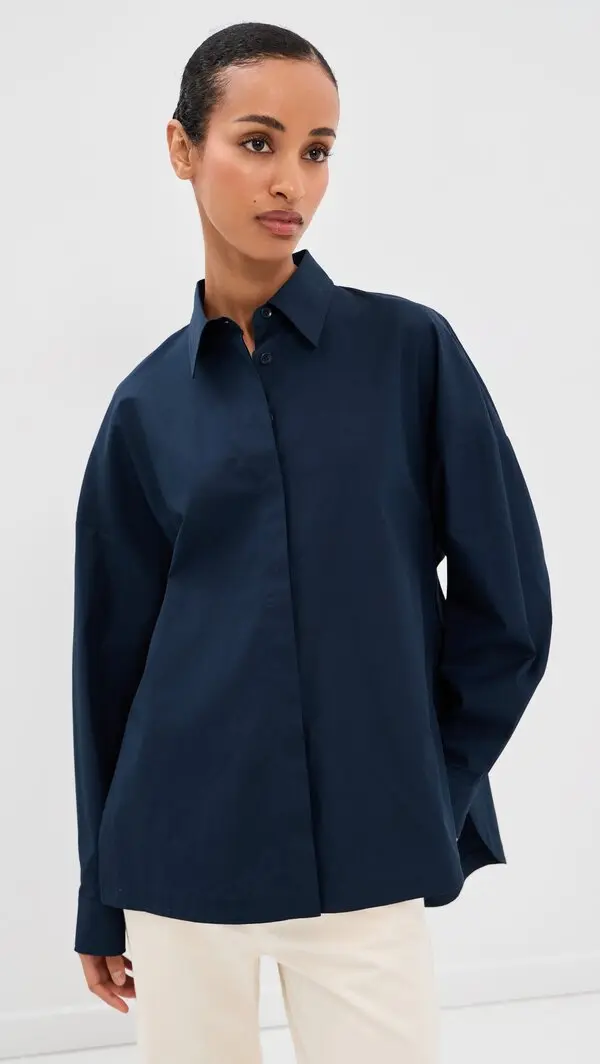 Tibi Gabe Oversized Button Down Shirt