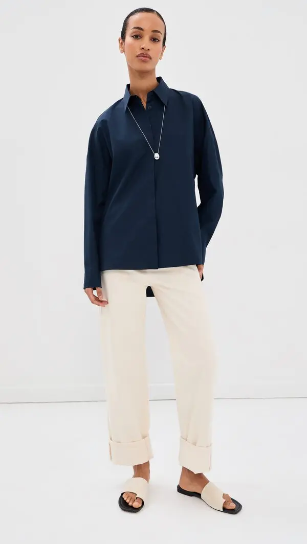 Tibi Gabe Oversized Button Down Shirt