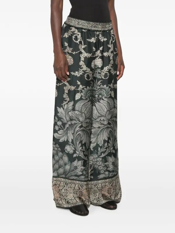 PIERRE-LOUIS MASCIA Printed Silk Trousers