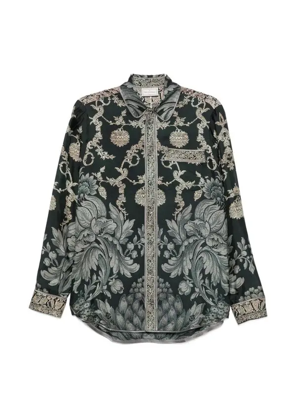 PIERRE-LOUIS MASCIA Printed Silk Shirt