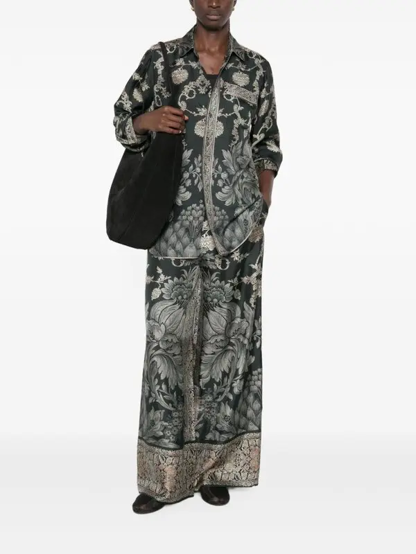 PIERRE-LOUIS MASCIA Printed Silk Shirt