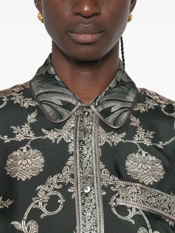 PIERRE-LOUIS MASCIA Printed Silk Shirt