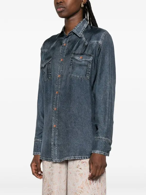 PIERRE-LOUIS MASCIA Printed Silk Shirt