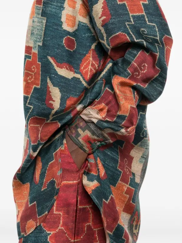 PIERRE-LOUIS MASCIA Printed Silk Shirt