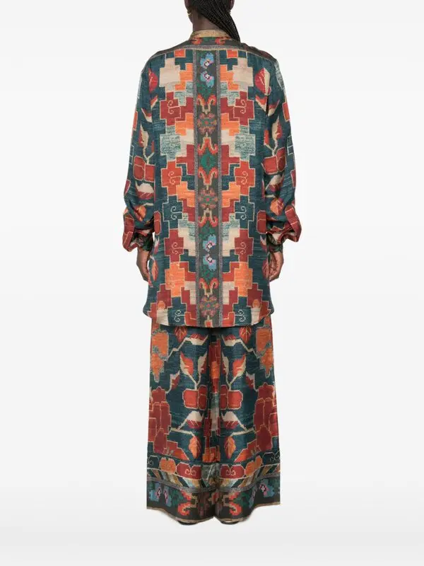 PIERRE-LOUIS MASCIA Printed Silk Shirt